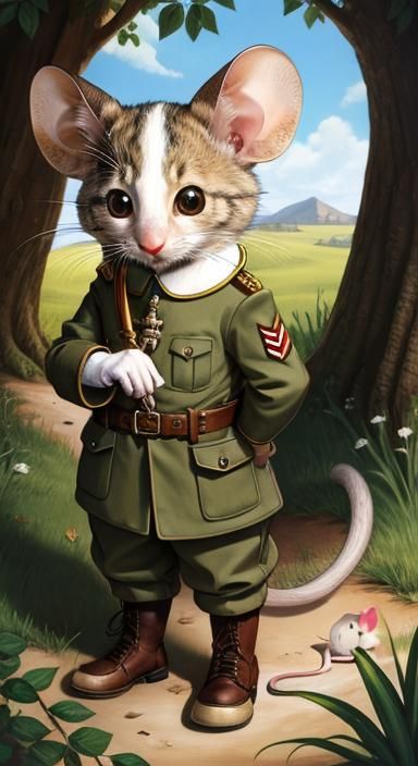 Military Mouse - AI Generated Artwork - NightCafe Creator