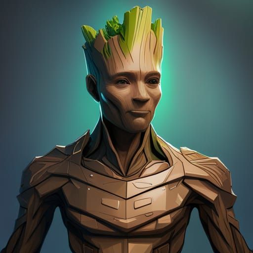 Groot - AI Generated Artwork - NightCafe Creator