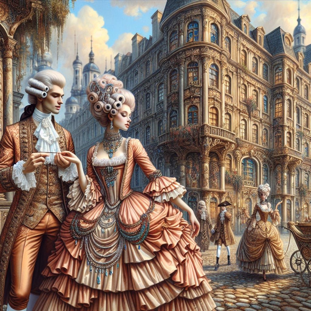 Rococo Fantasy 3 - AI Generated Artwork - NightCafe Creator