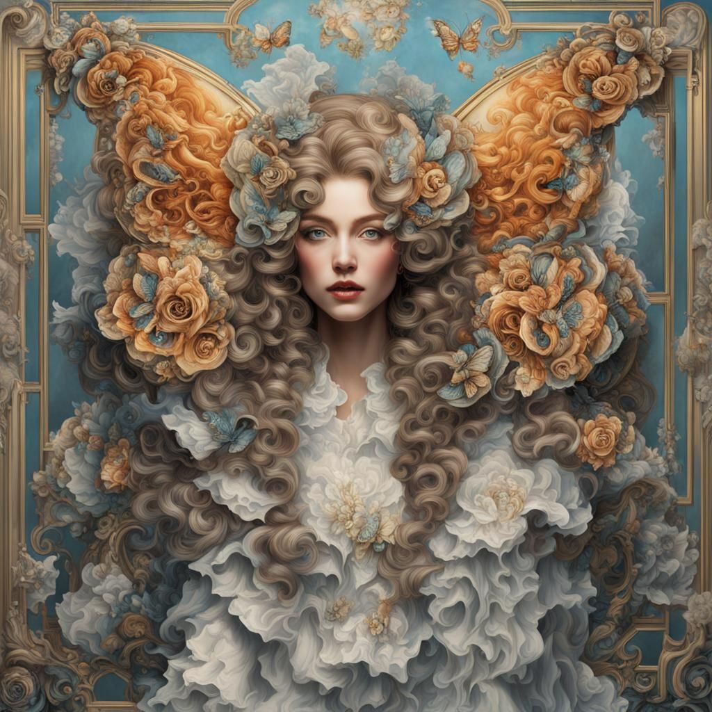 Rococo portrait - AI Generated Artwork - NightCafe Creator