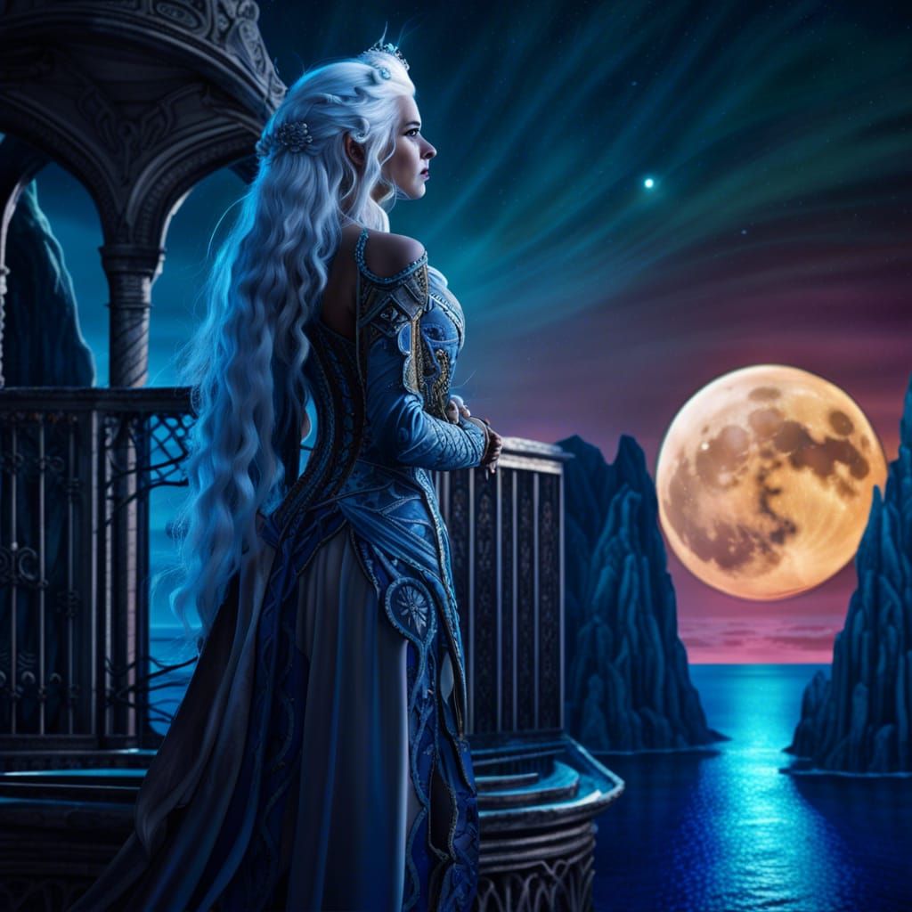 Crystal Space Queen - AI Generated Artwork - NightCafe Creator