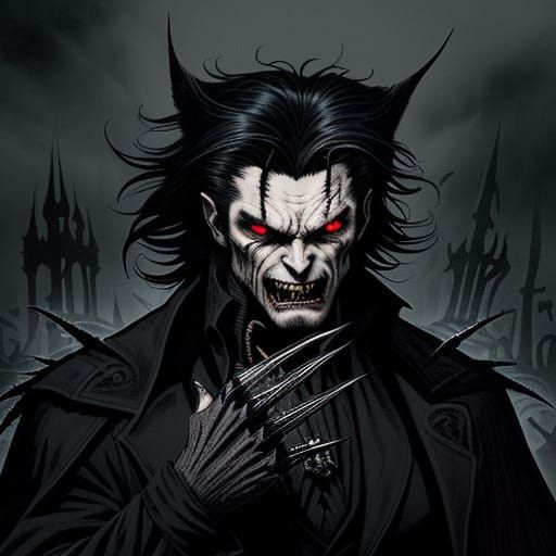 Evil Vampire wolverine - Vampire Wolverine Emerges from...