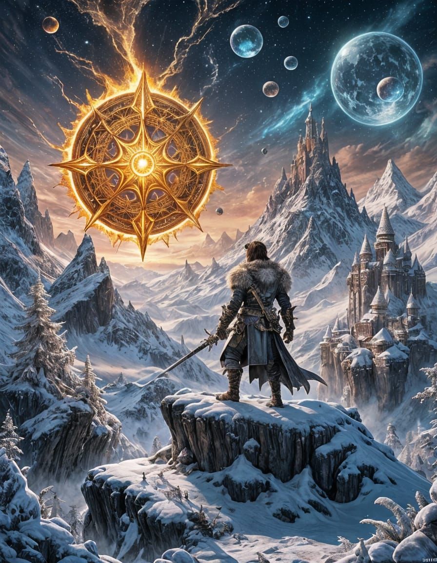 Rune Sun and warrior - Rune Sun and warrior