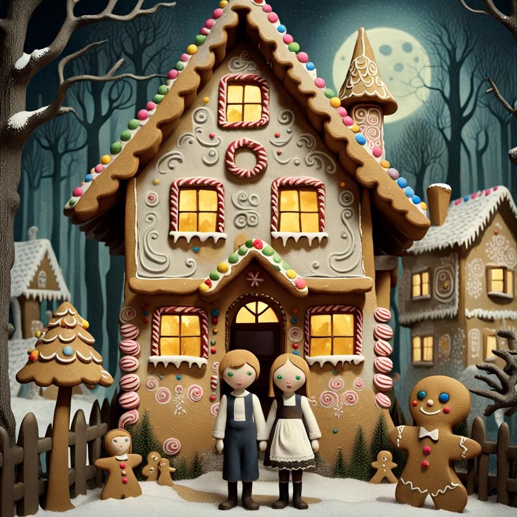 Hansel and Gretel - AI Generated Artwork - NightCafe Creator