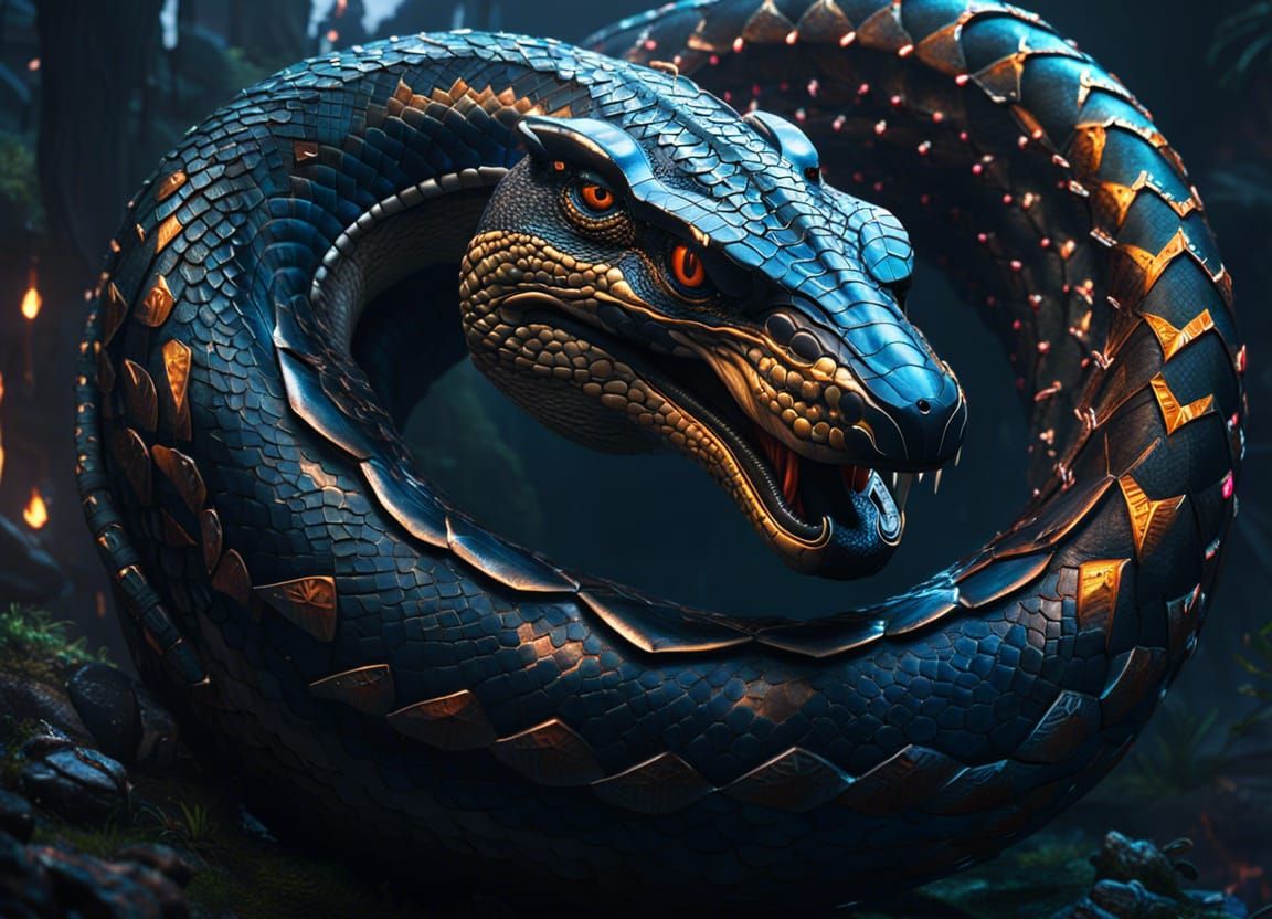 alien snake - AI Generated Artwork - NightCafe Creator