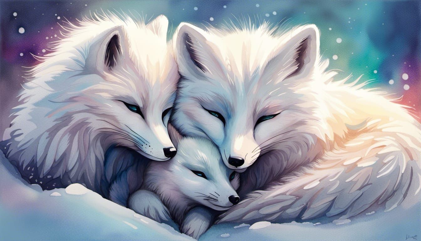 Arctic family - AI Generated Artwork - NightCafe Creator