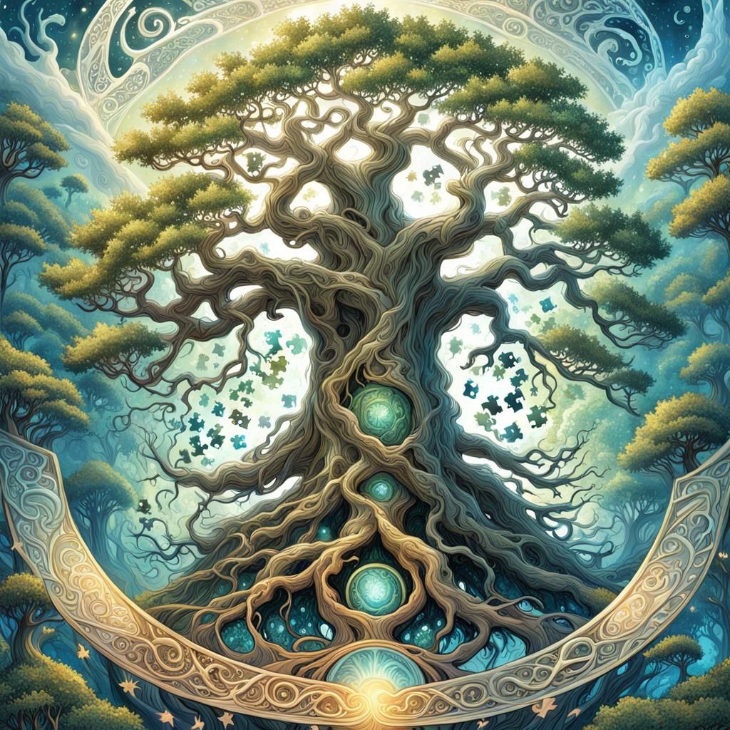 Ancient tree - AI Generated Artwork - NightCafe Creator