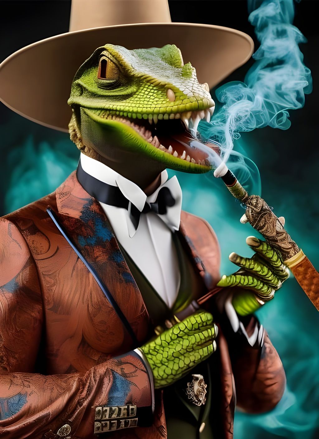 Our Lizard Overlord - AI Generated Artwork - NightCafe Creator