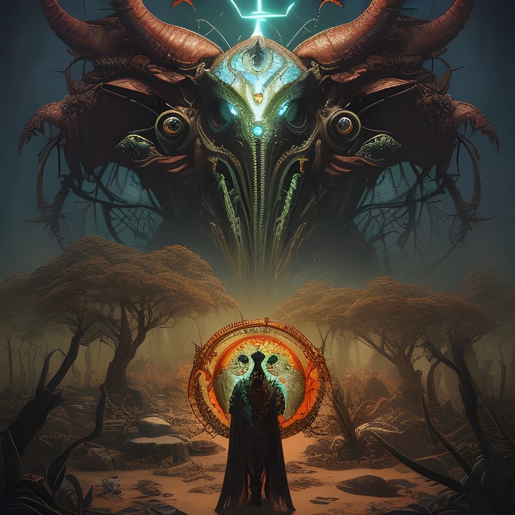 Surreal Fantasy Painting of Cyber Surgeon and Albi... - AI Art