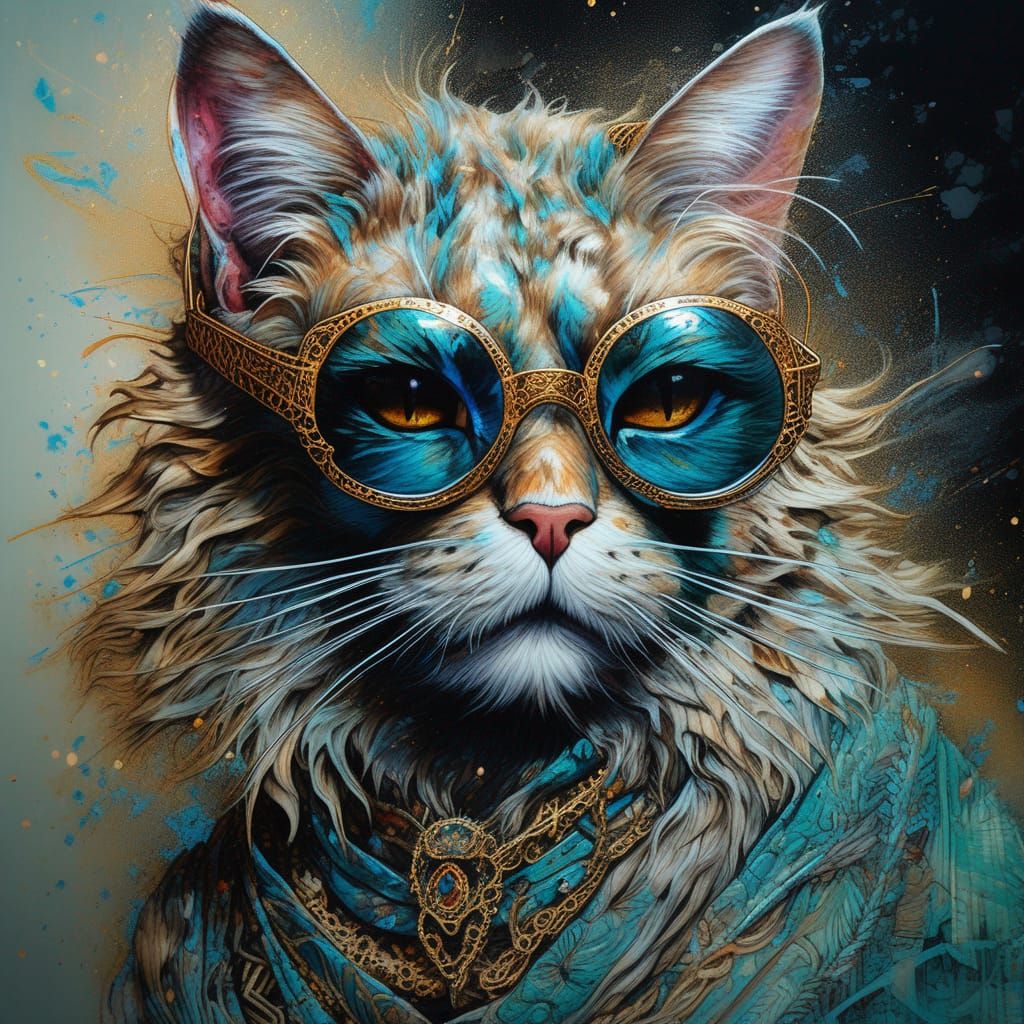 Cool cat 😻 - AI Generated Artwork - NightCafe Creator