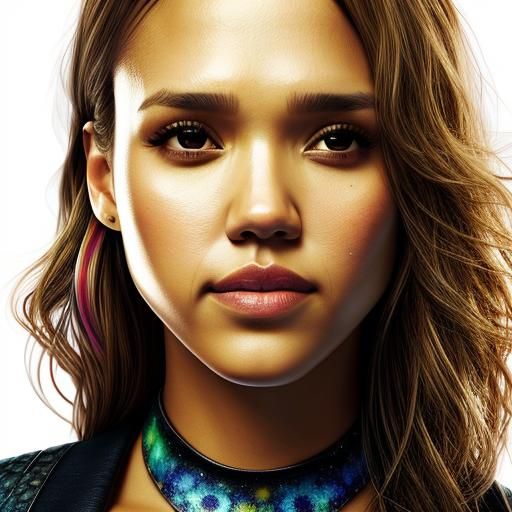 Jessica alba - AI Generated Artwork - NightCafe Creator