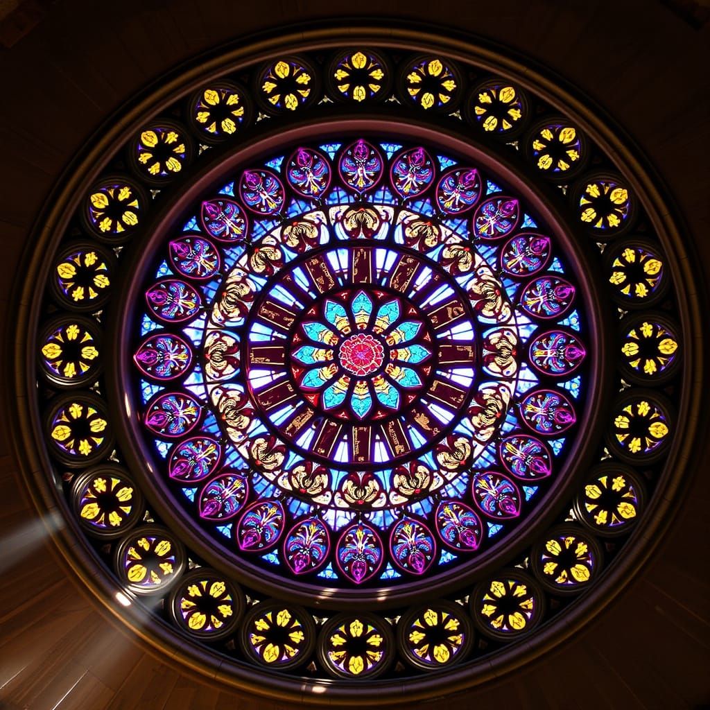 A breathtaking 13th-century Gothic rose window inspired by the ...