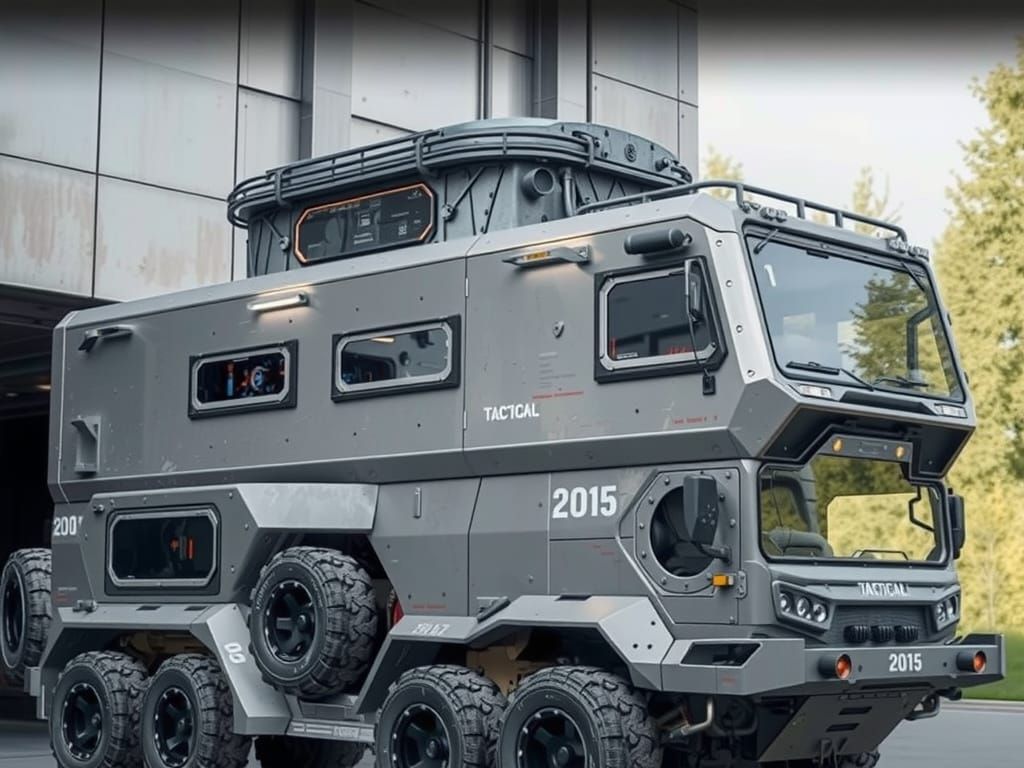 Futuristic concept art. Medium shot. Realistic sci-fi armored troop ...