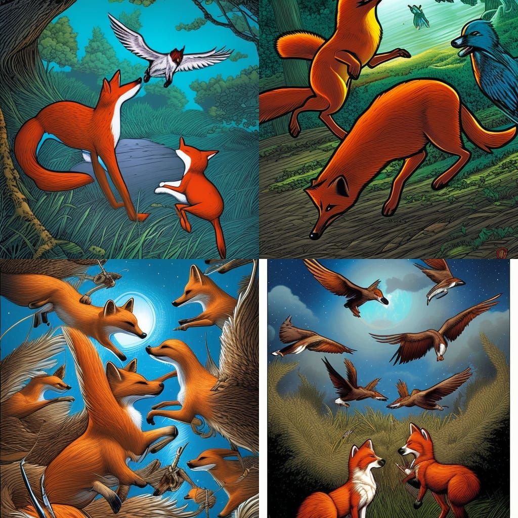 The Long Tail Of The Curious Fox! - AI Generated Artwork - NightCafe ...