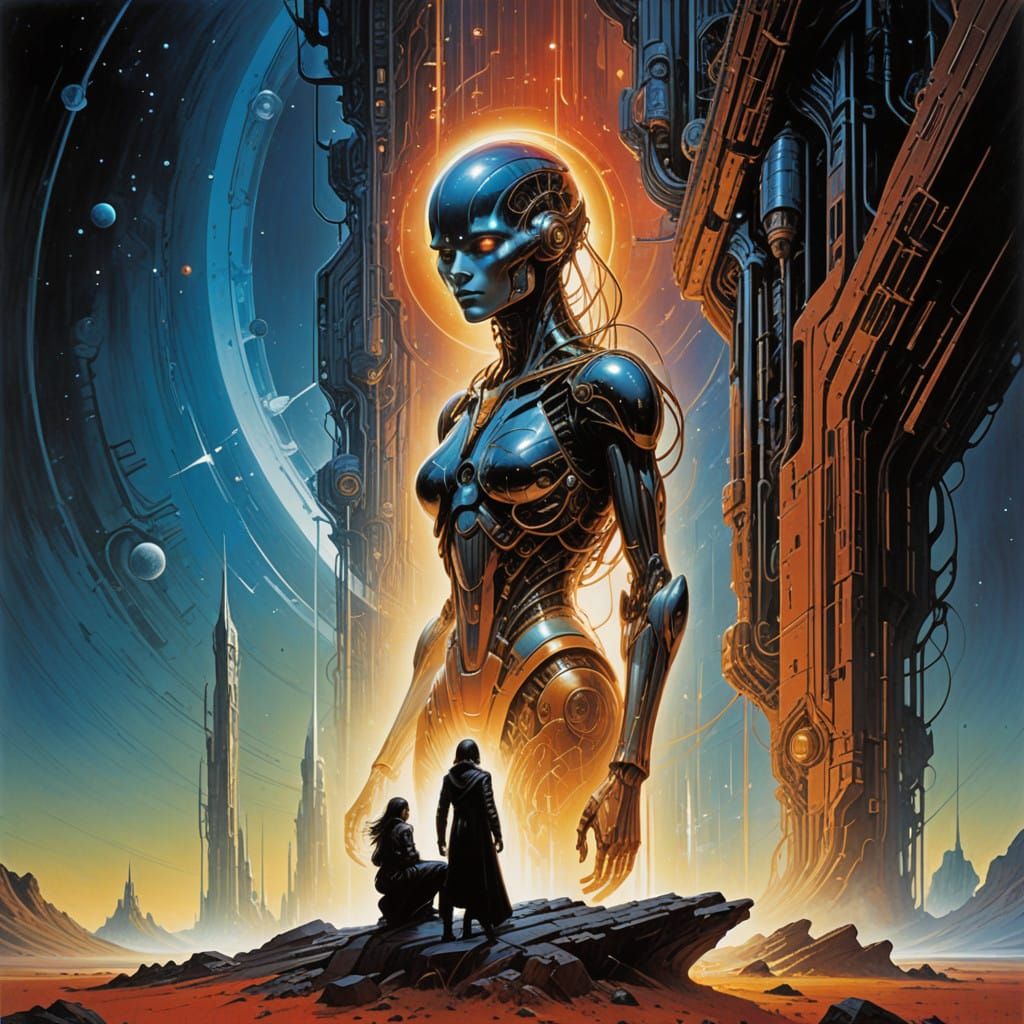 Cyborg Scientists Capture Cosmic Phenomena through... - AI Art