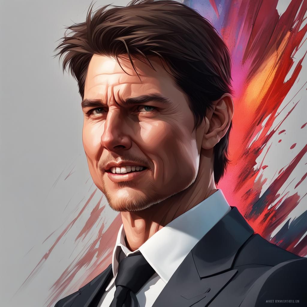Tom Cruise - AI Generated Artwork - NightCafe Creator