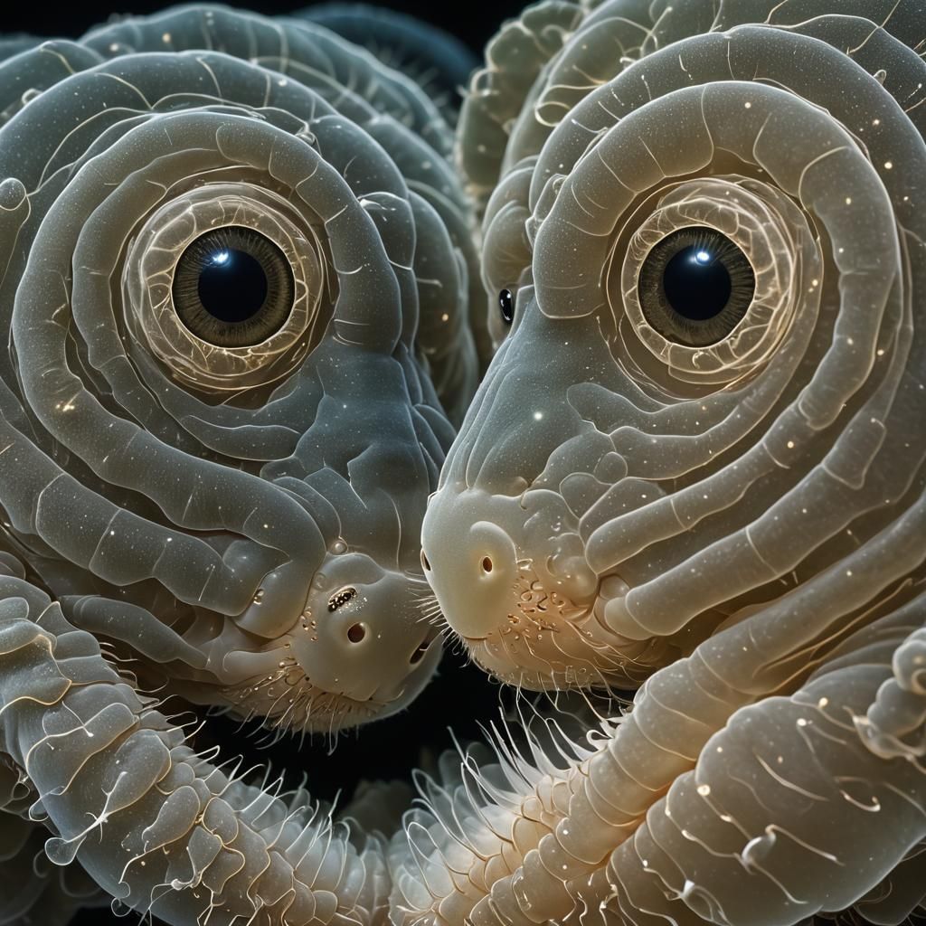 Tardigrades in Love - Particulate Recursion - AI Generated Artwork ...