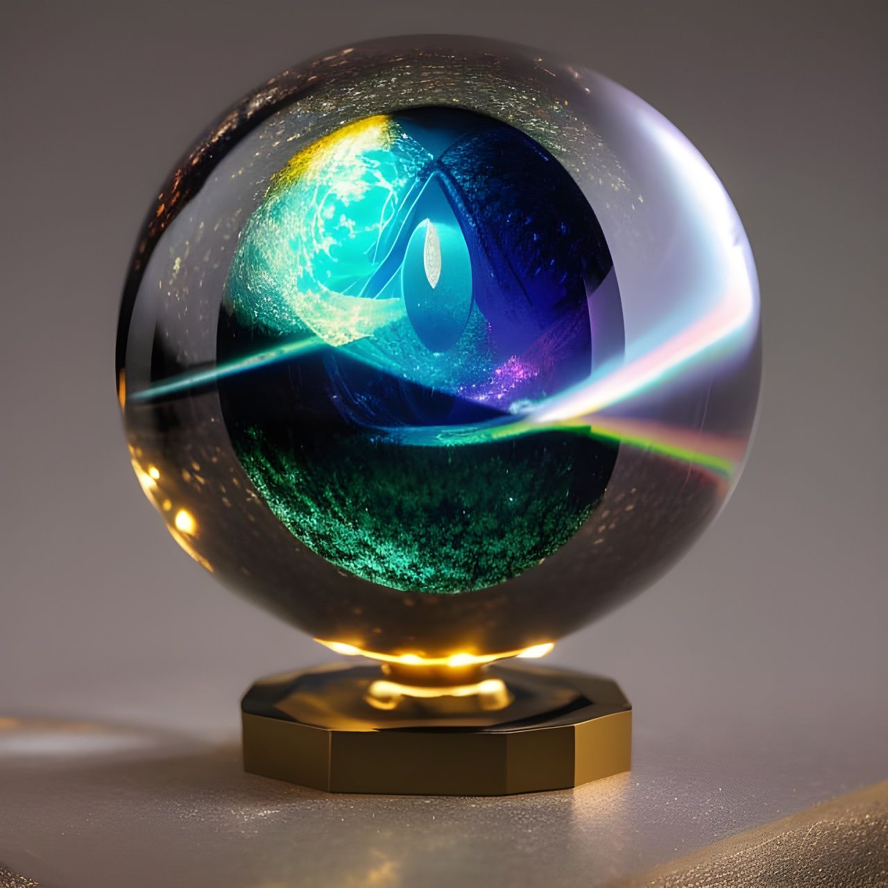 Insanely hyperdetailed photograph of an elaborate and alluring Dichroic ...