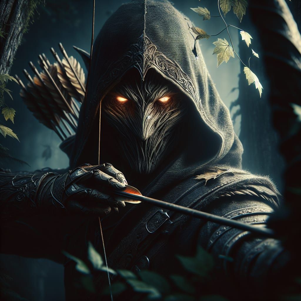 Dark archer - AI Generated Artwork - NightCafe Creator