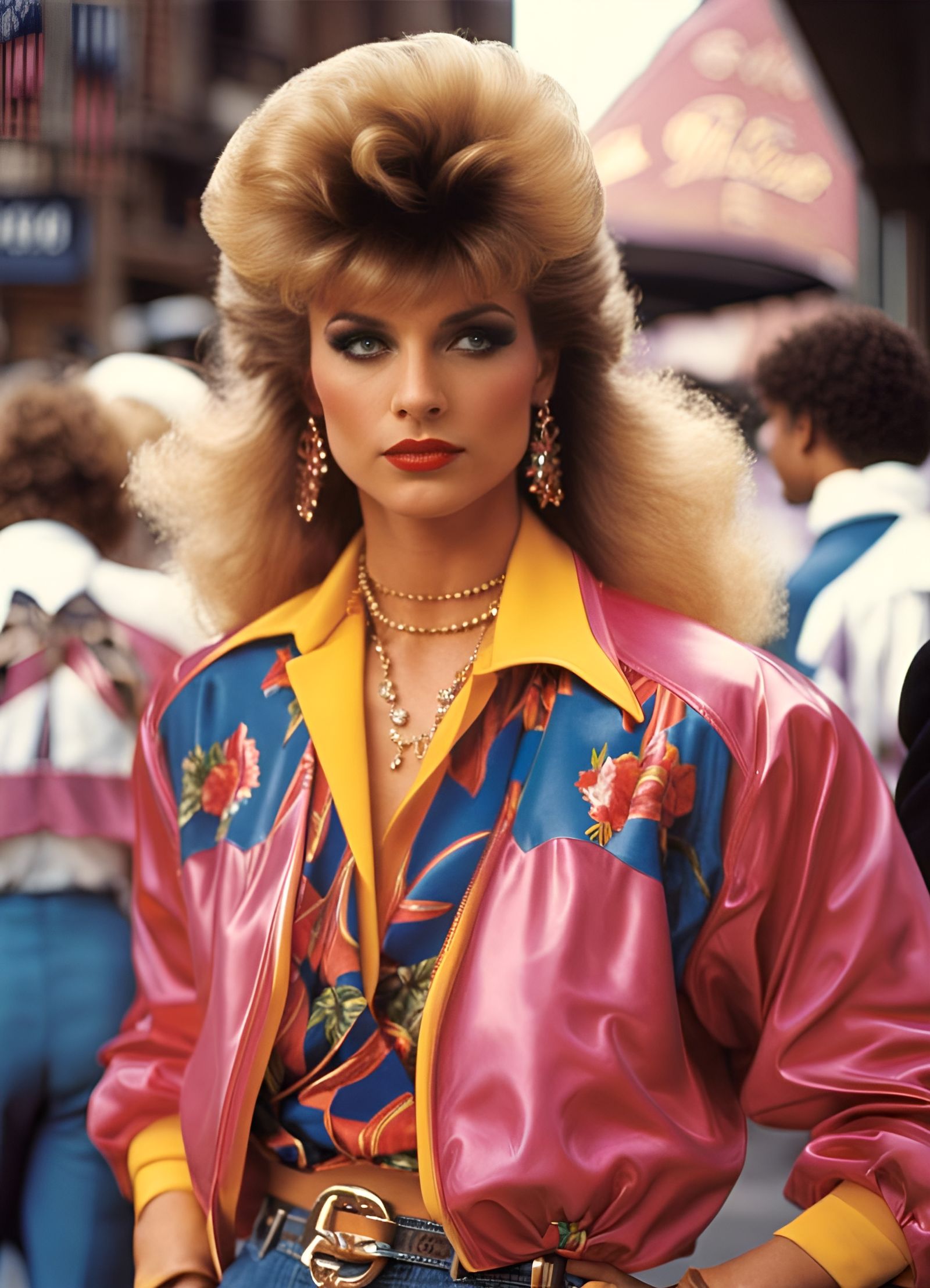 ‘80s Fashion Model - AI Generated Artwork - NightCafe Creator