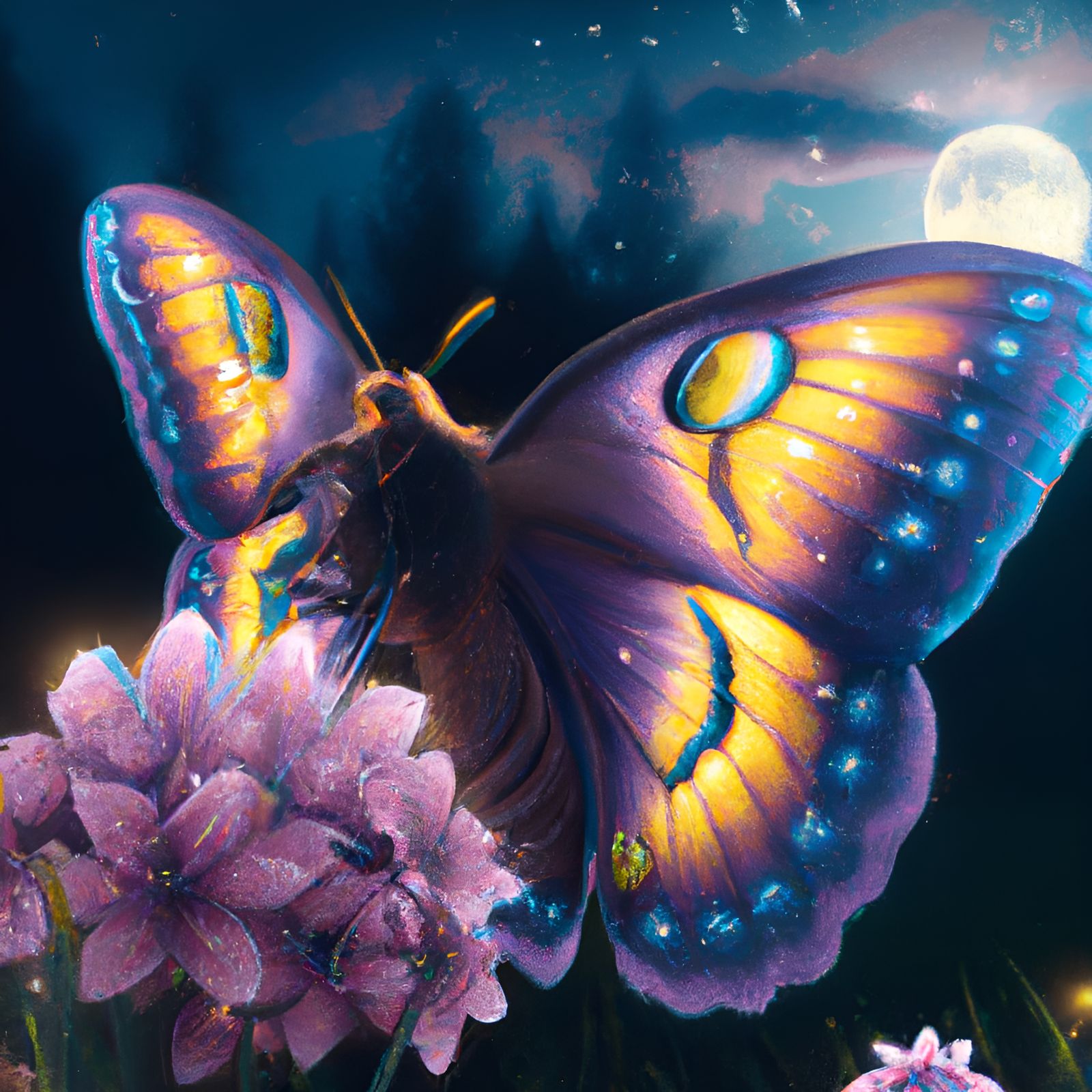 Ethereal Butterfly - AI Generated Artwork - NightCafe Creator