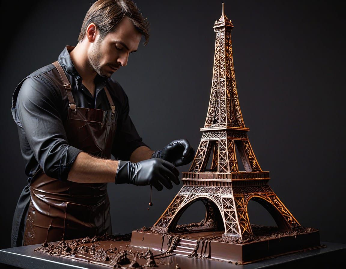 Creating a Chocolate Eiffel Tower - Creating a Chocolate Eif...