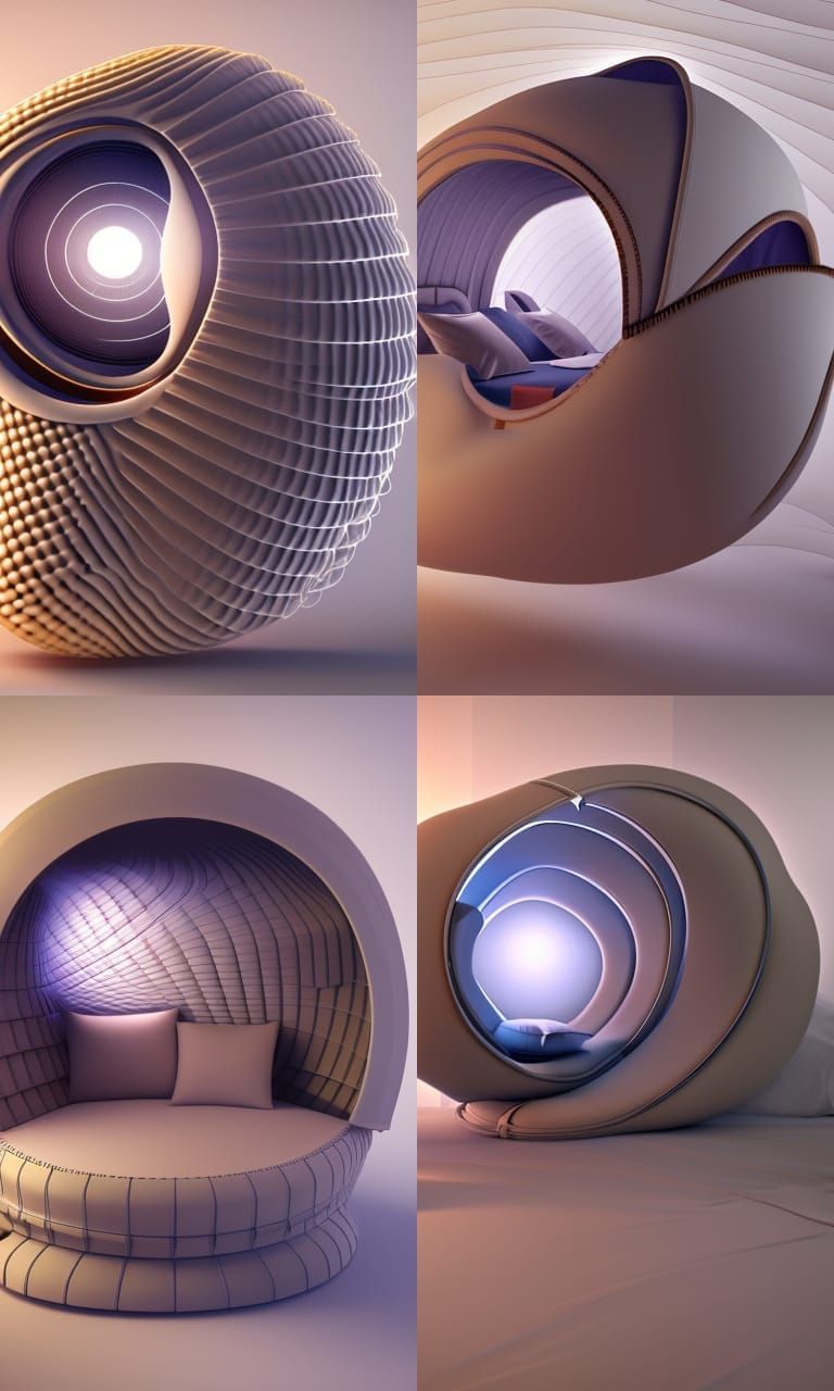 cocoon bed - AI Generated Artwork - NightCafe Creator