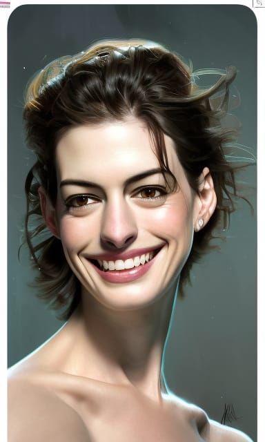 Anne Hathaway Ai Generated Artwork Nightcafe Creator