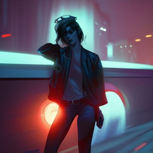 Kavinsky night call portrait, 8k resolution concept art portrait by ...