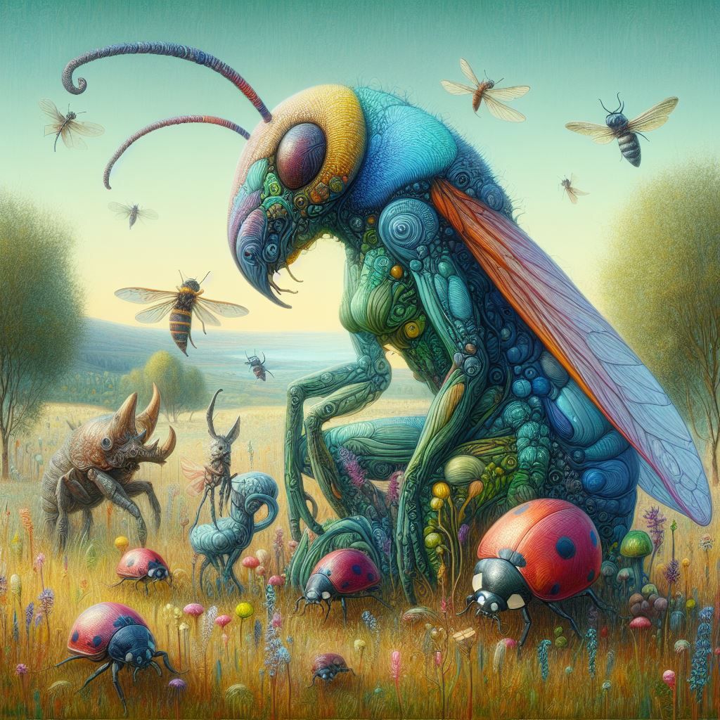 Woman as bug - AI Generated Artwork - NightCafe Creator