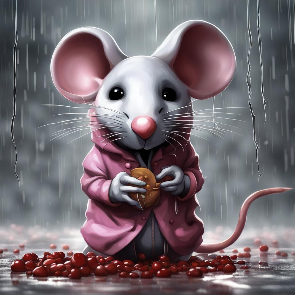 Sugar Mice in the Rain - AI Generated Artwork - NightCafe Creator