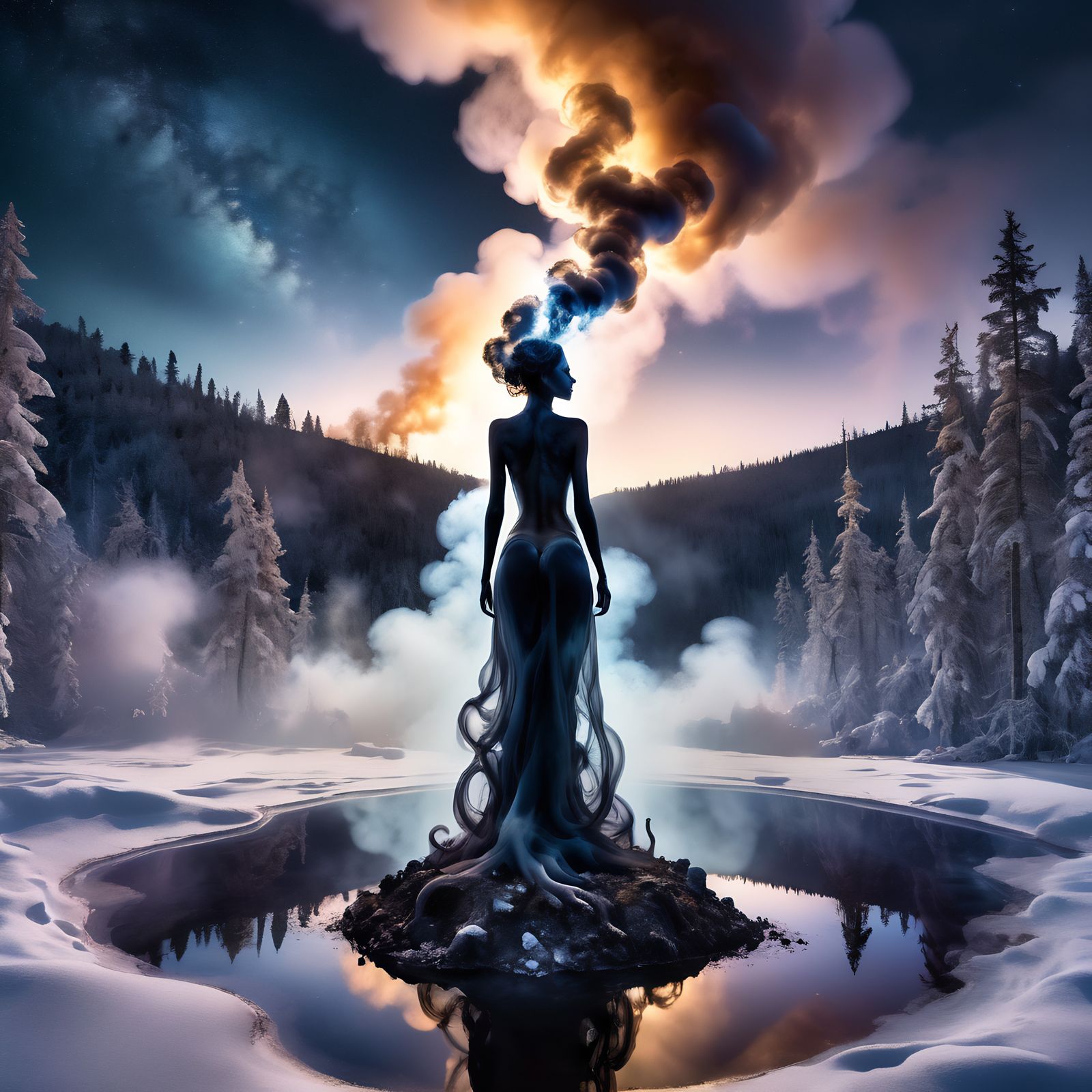 Smoke Spirit - AI Generated Artwork - NightCafe Creator