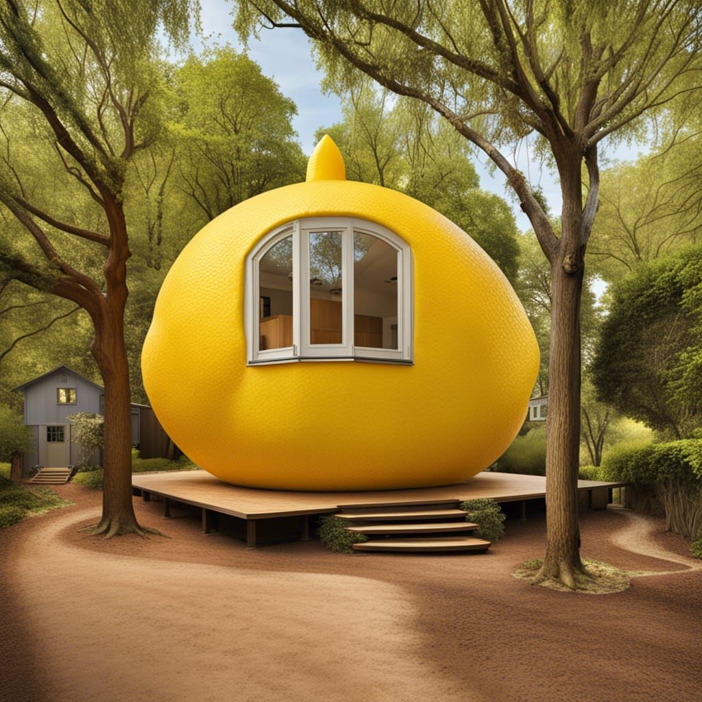 A house built from a giant lemon. - AI Generated Artwork - NightCafe ...