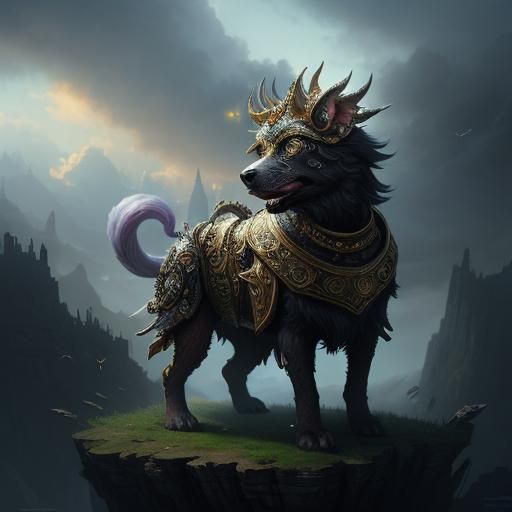 Mythical Pets puppy Epic cinematic brilliant stunning intricate ...