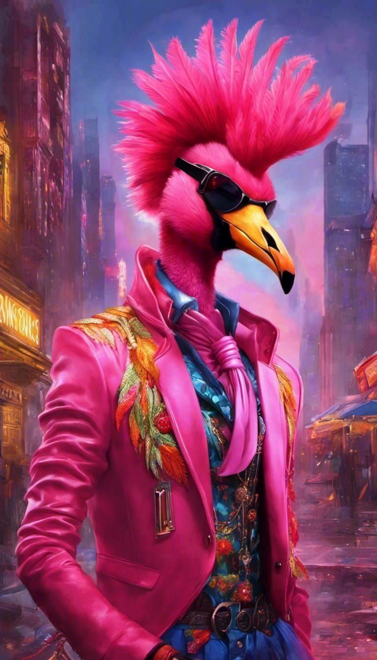 Flamingo - AI Generated Artwork - NightCafe Creator