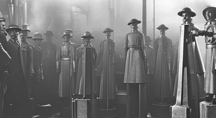 In Fritz Lang's Metropolis, Rotwang, the mad scientist, laughs ...