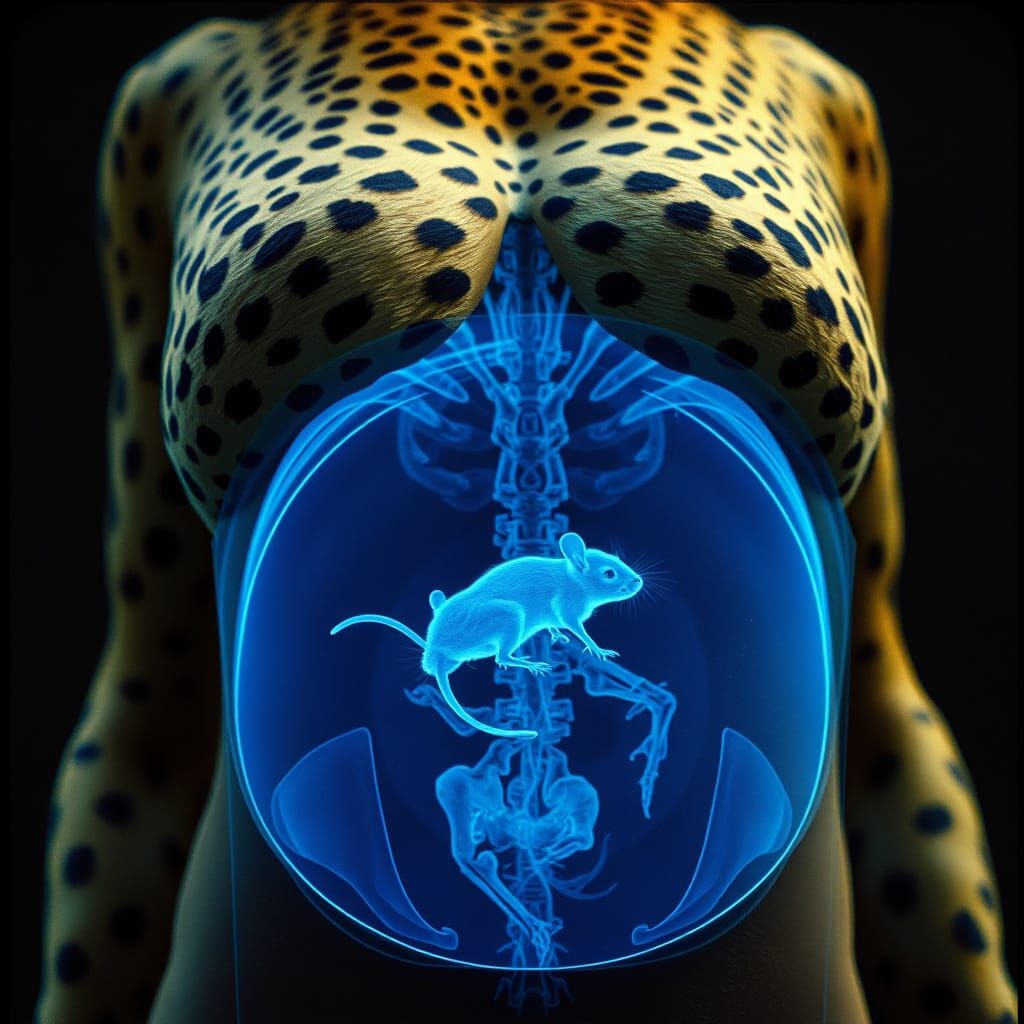 Ethereal Cheetah Goddess Unveils Hidden Secret - AI Art