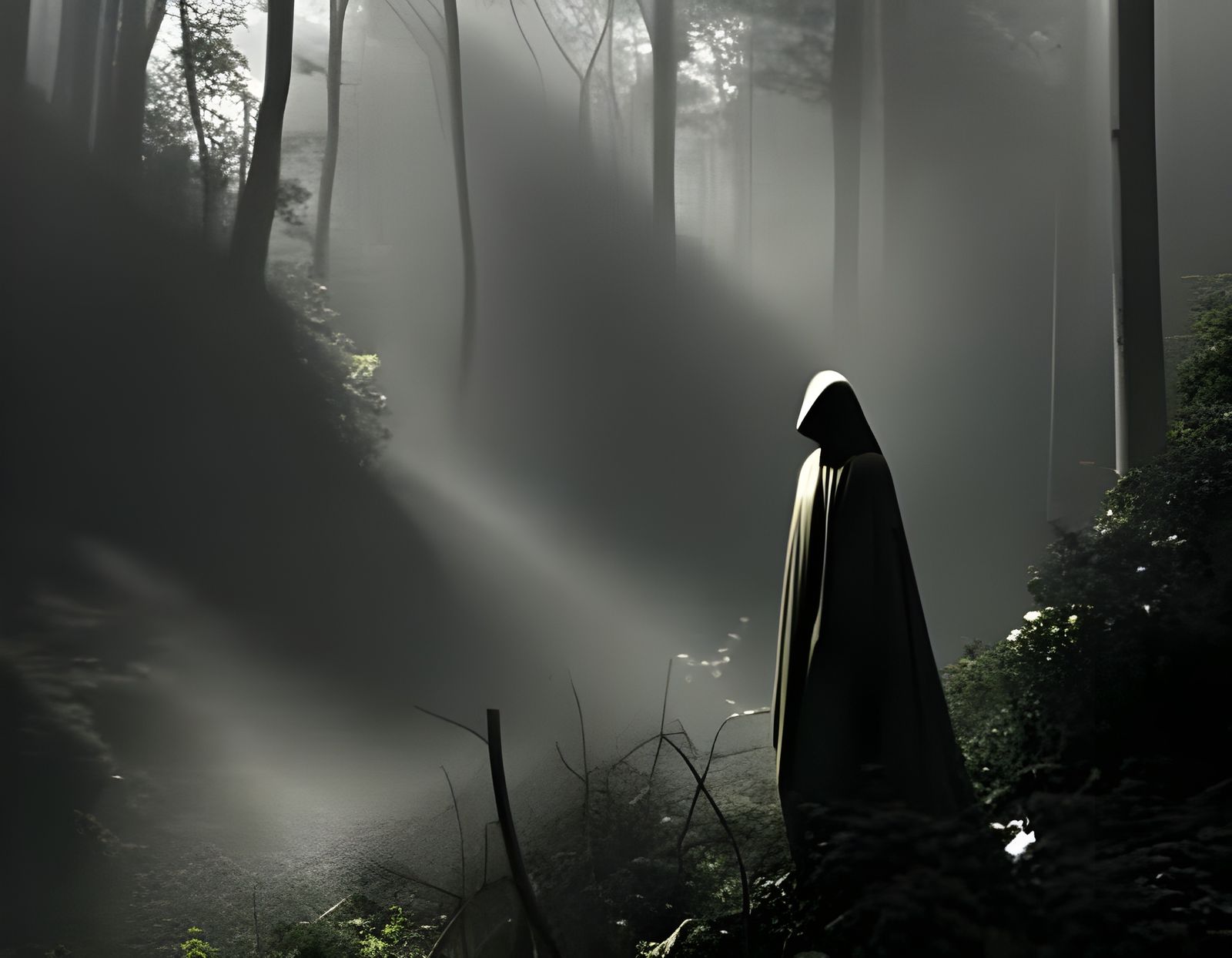 Cloaked Mystery man - AI Generated Artwork - NightCafe Creator