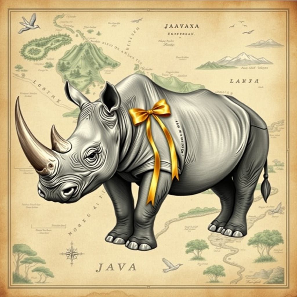 Javan Rhinos map of java "We are an ENDANGERED SPECIES, Please help to ...
