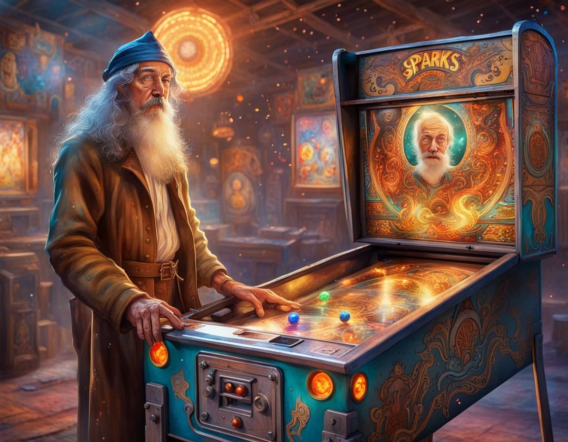 Wizard…Sparks fly - AI Generated Artwork - NightCafe Creator