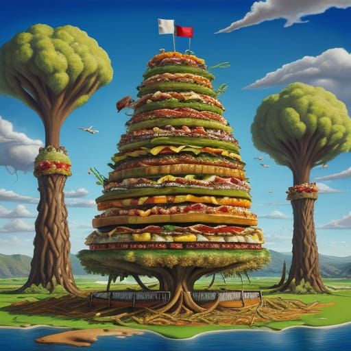 Giant hamburger tree #3 - Giant hamburger tree #3