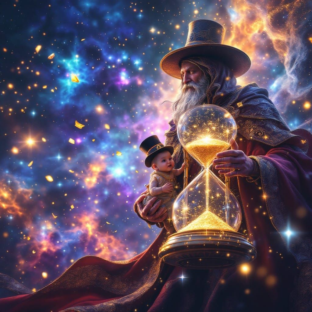 Father Time and Baby New Year 241225