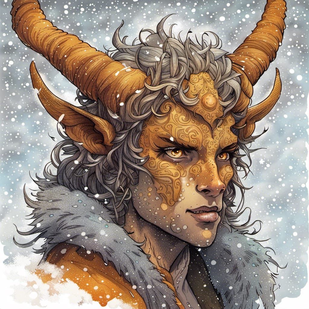 Snow demon - AI Generated Artwork - NightCafe Creator