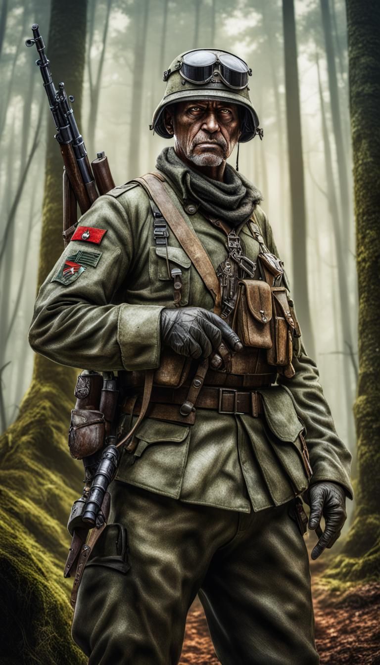 The Old Soldier - AI Generated Artwork - NightCafe Creator