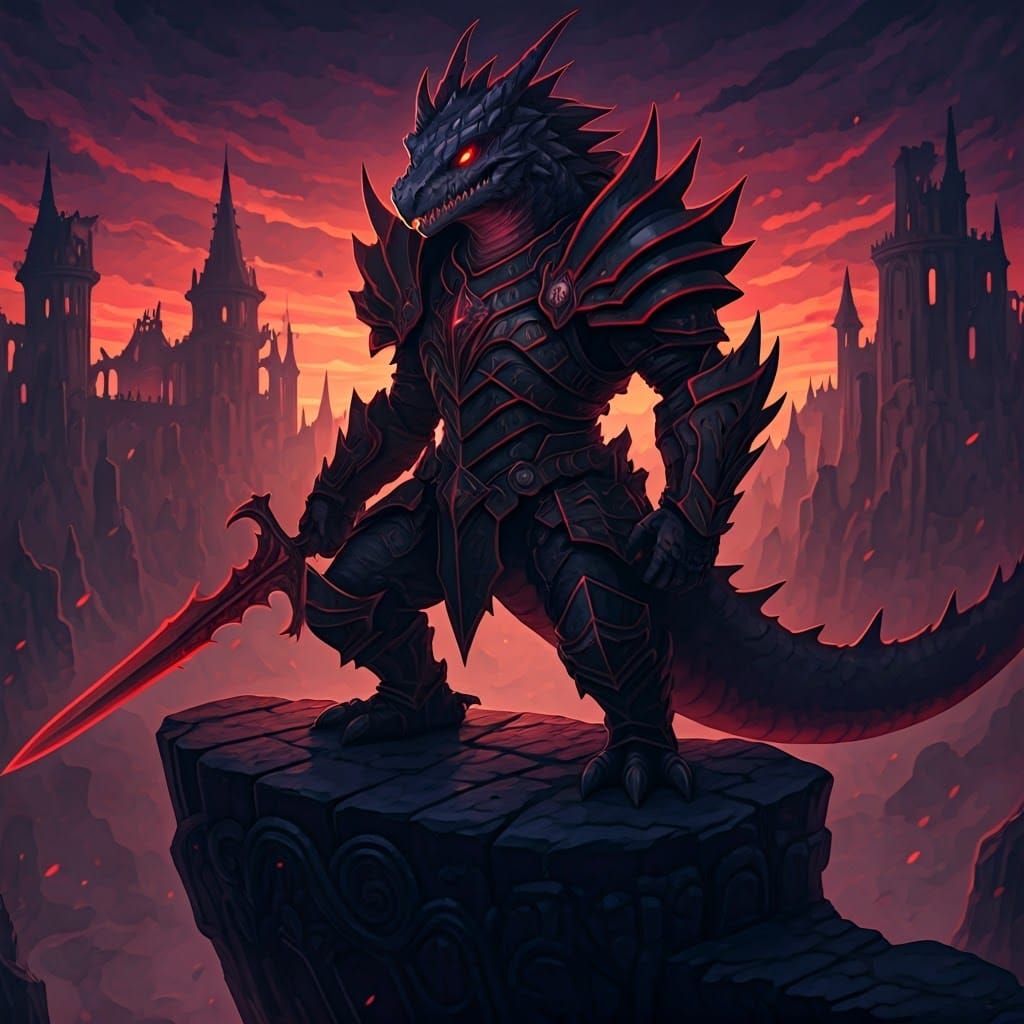 Evil draconic knight - Evil draconic knight