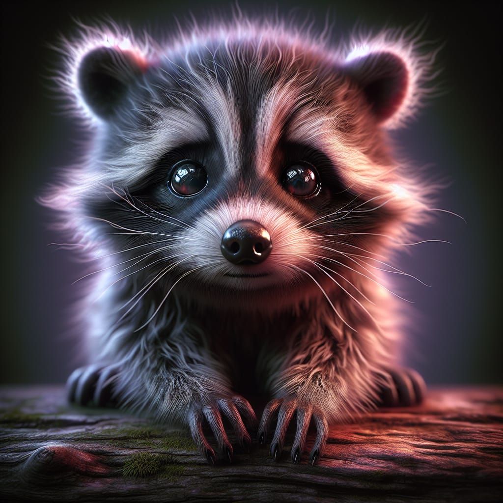 Baby Trash Panda - AI Generated Artwork - NightCafe Creator