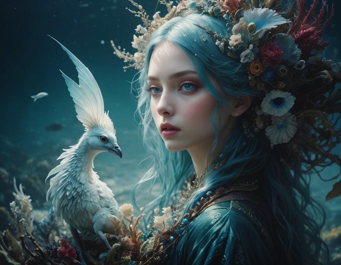 Sky blue, ocea blue - evolve - AI Generated Artwork - NightCafe Creator