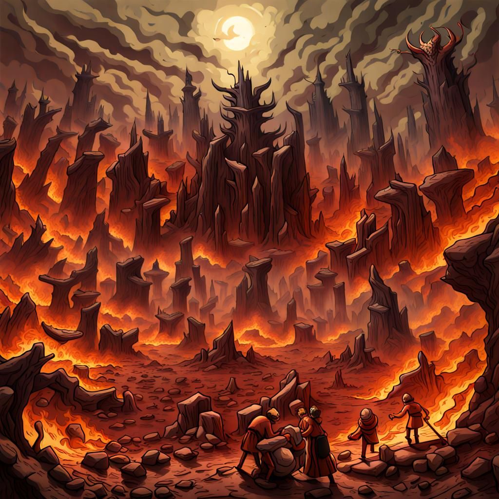 Hellish - Hell - AI Generated Artwork - NightCafe Creator