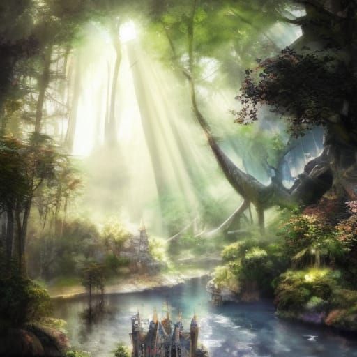 The Magic forest - AI Generated Artwork - NightCafe Creator