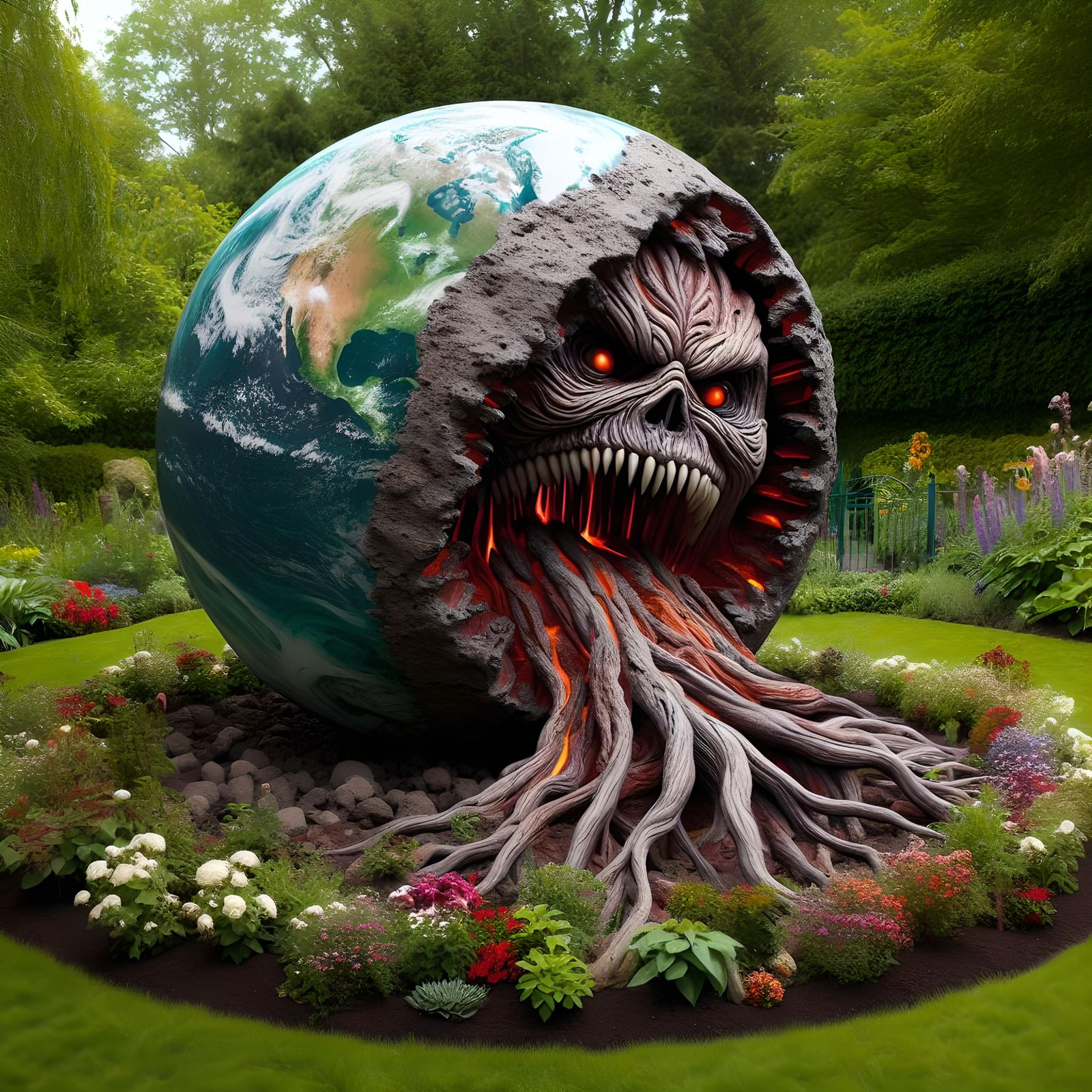 Demon earth core - NK97640 - AI Generated Artwork - NightCafe Creator